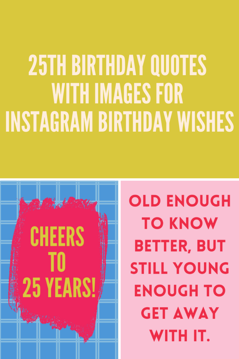 25th Birthday Quotes With Images For Instagram Birthday Wishes ...