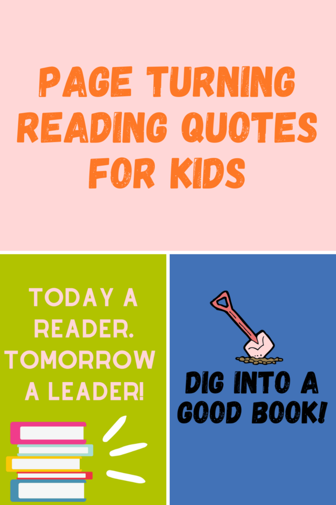 Page Turning Reading Quotes for Kids - Darling Quote