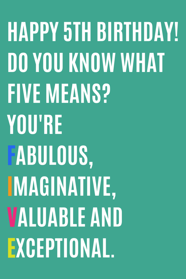 53 Fun 5th Birthday Quotes Messages Darling Quote 53-fun-5th-birthday-quotes-messages-darling-quote