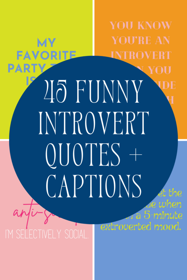 45 Funny Introvert Quotes + Captions - Darling Quote