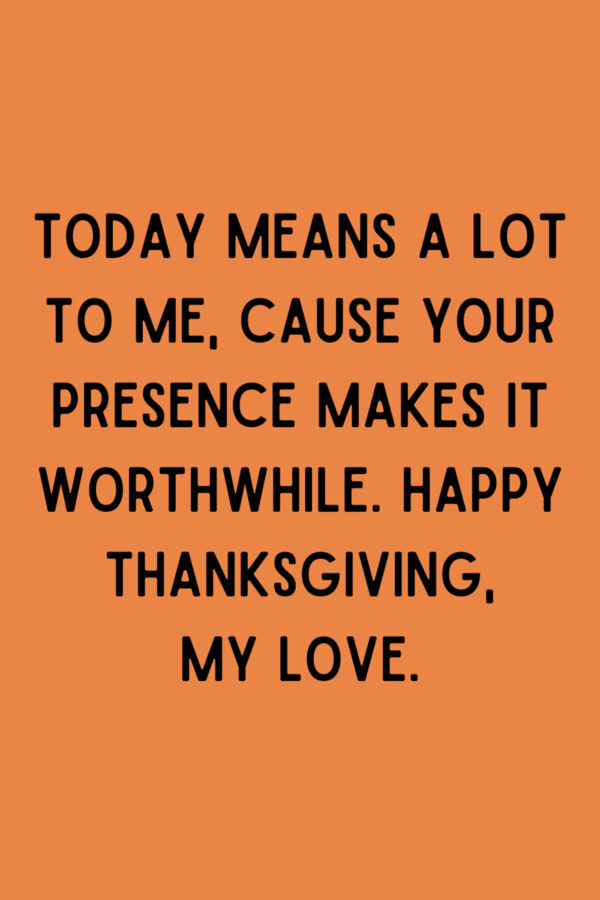 47+ Sweet Thanksgiving Love Quotes for Him - Darling Quote