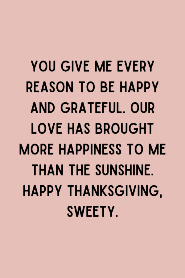 47+ Sweet Thanksgiving Love Quotes for Him - Darling Quote