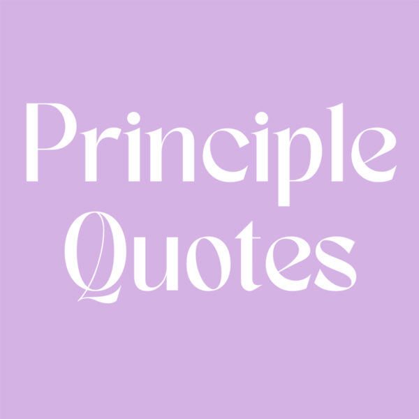 53 Principle Quotes to Guide You - Darling Quote