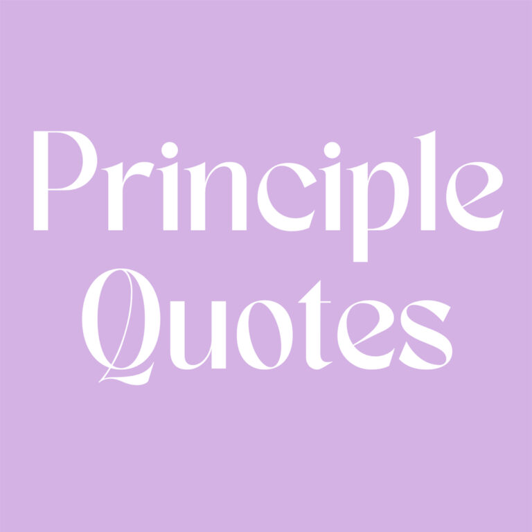 53 Principle Quotes to Guide You - Darling Quote
