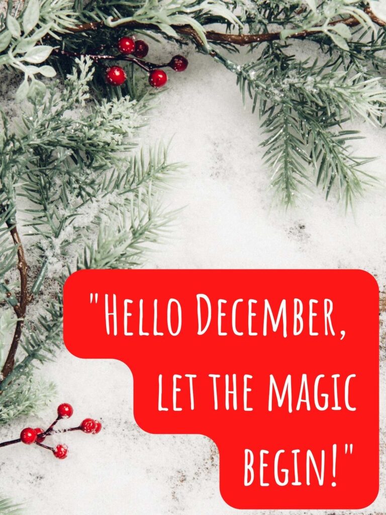 71 Magical Hello December Quotes - Darling Quote