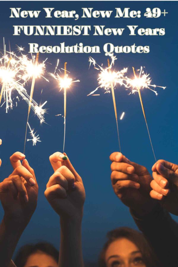 New Year, New Me: 49+ FUNNIEST New Years Resolution Quotes - Darling Quote
