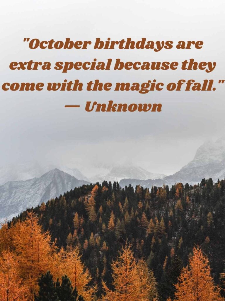 TOP Inspiring October Birthday Quotes - Darling Quote